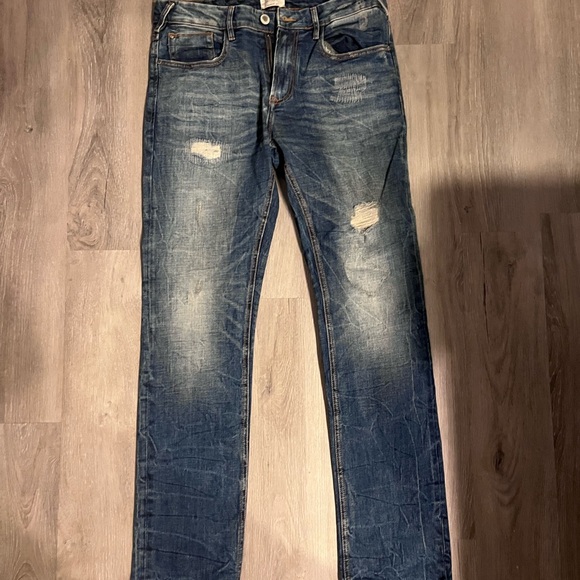 Stone Refinery | Jeans | Stone Refinery The Otis Mens Distressed Blue ...